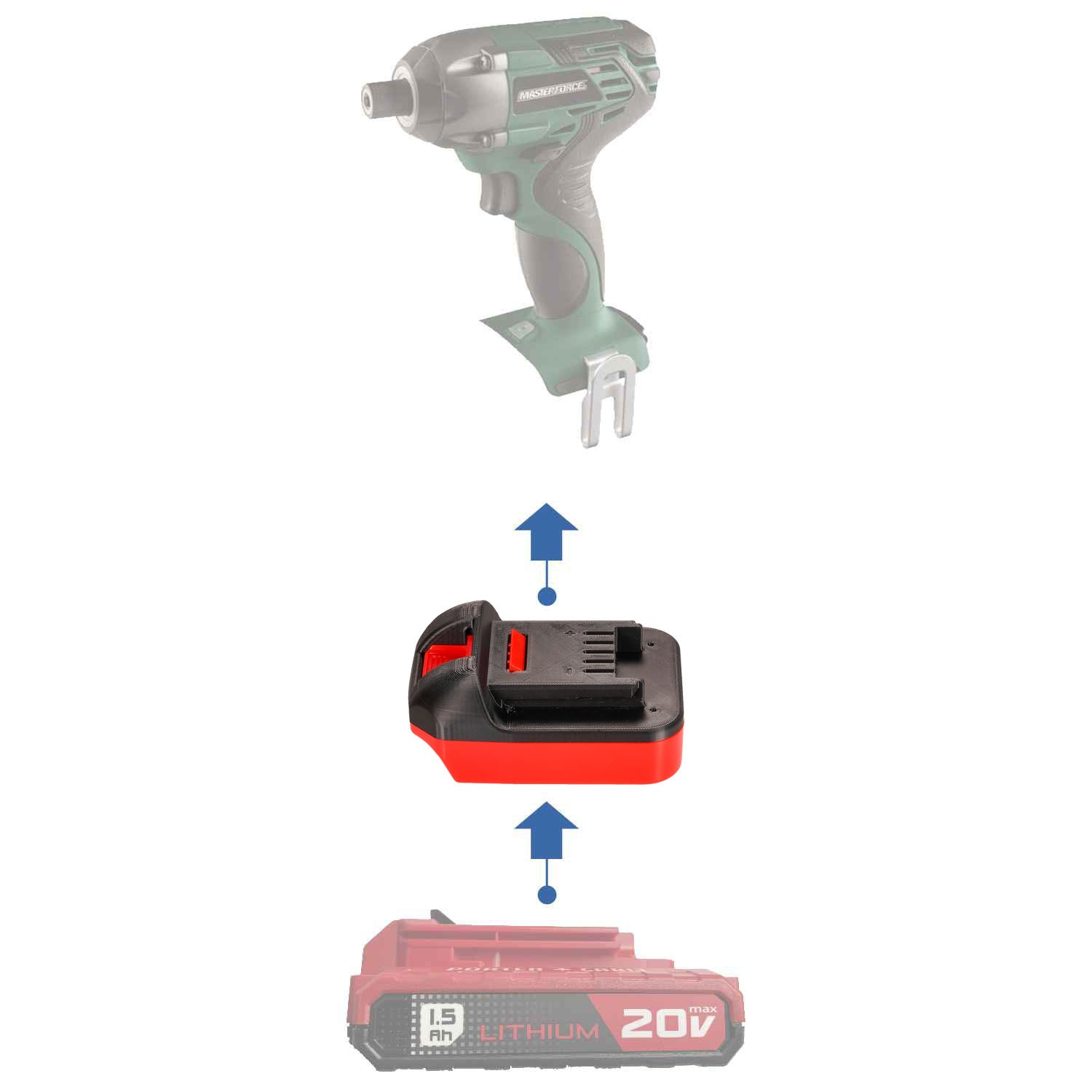 Porter Cable to Masterforce Battery Adapter – Power Tools Adapters | Europe